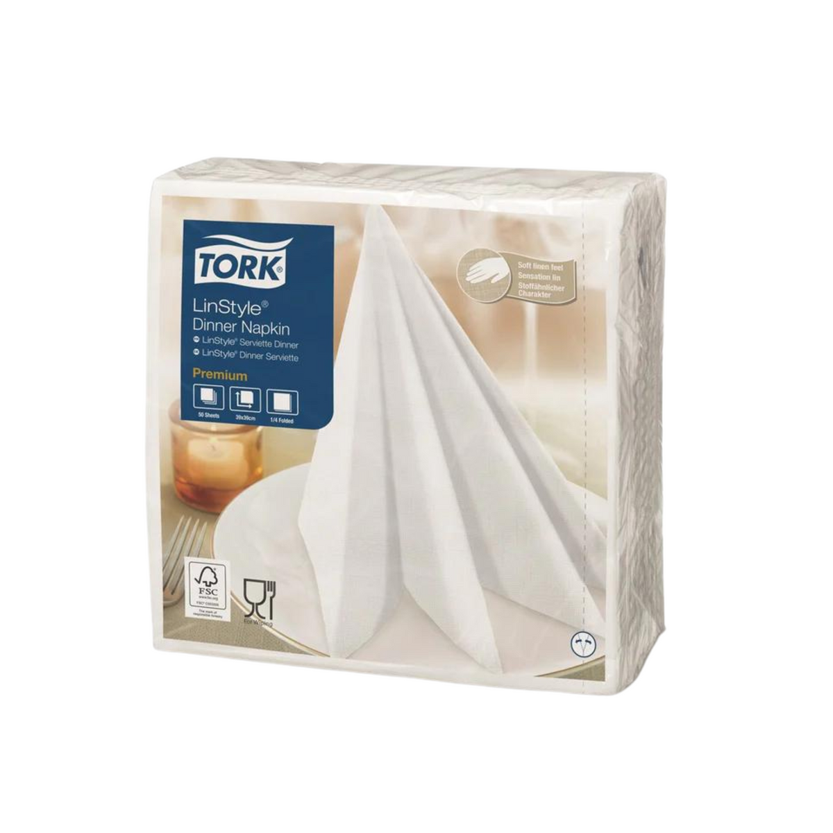 SERVILLETA TORK PREMIUM LINSTYLE BLANCA – Multimerkado