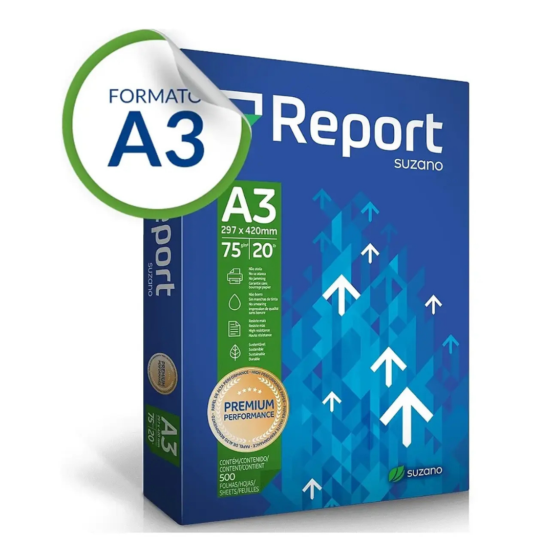 RESMA REPORT A3 75GR X 500 HOJAS – Multimerkado