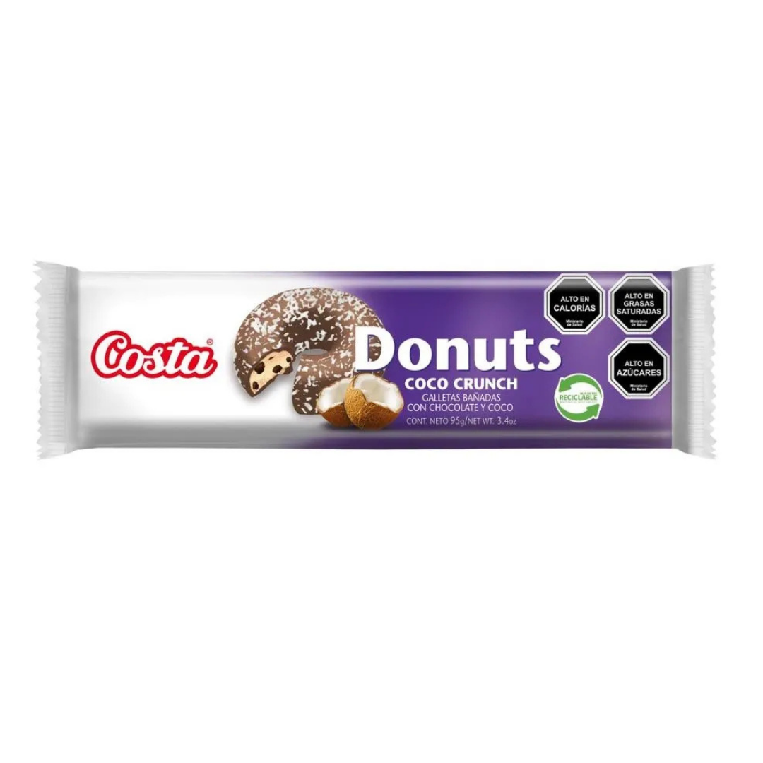 DONUTS CHOCOLATE Y COCO 100GR COSTA – Multimerkado